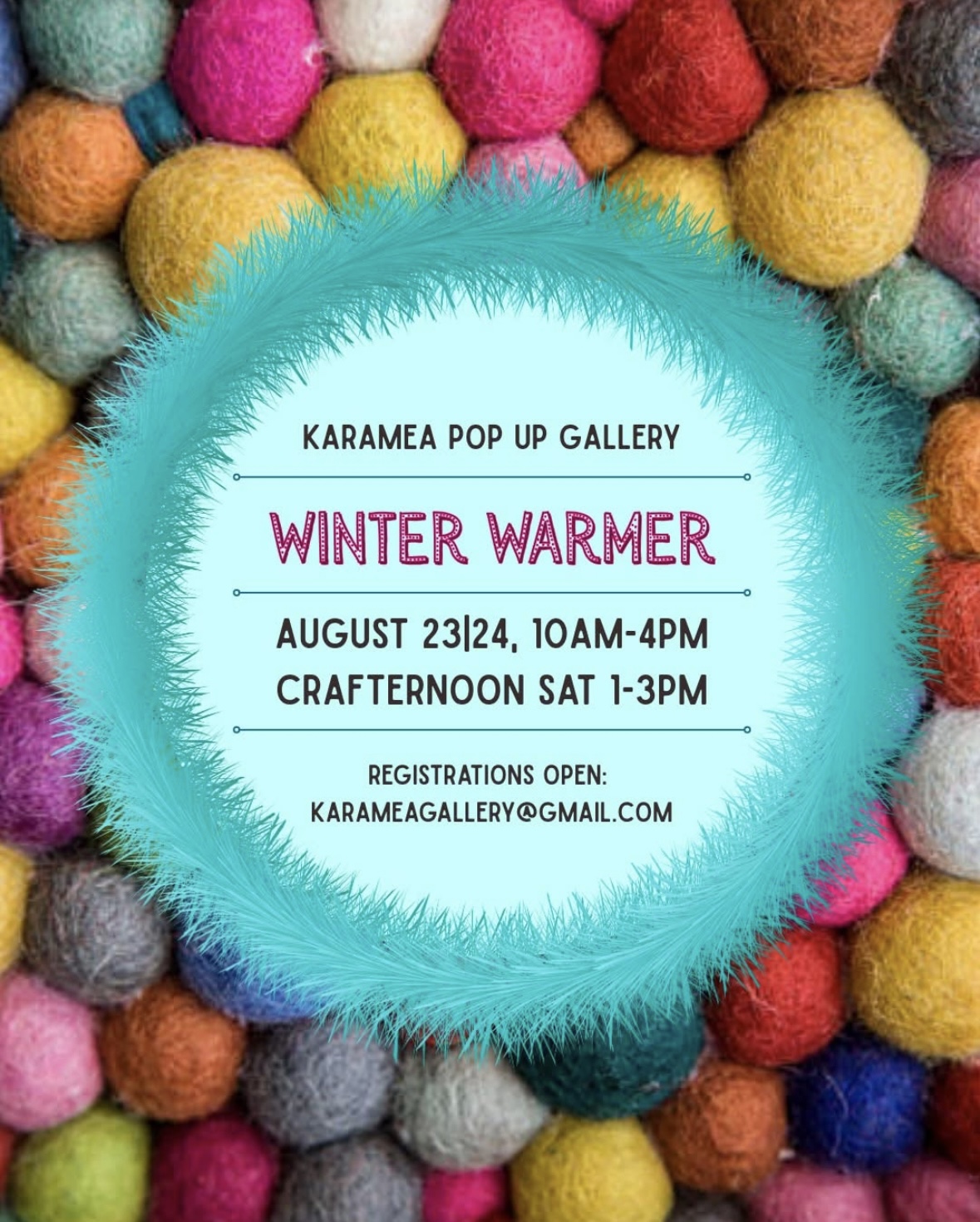 Karamea Pop-Up Gallery – August Exhibition “ Winter Warmer” & Crafternoon | Karamea.nz